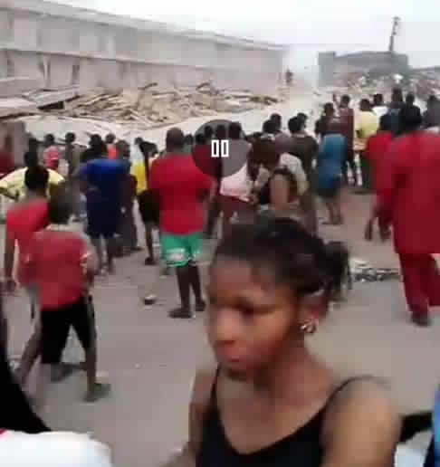 Unconfirmed number of people trapped under collapsed building in ...